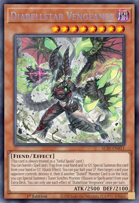 Diabellstar Vengeance - ALIN-EN011 - 1st Edition - Secret Rare – Teroy ...