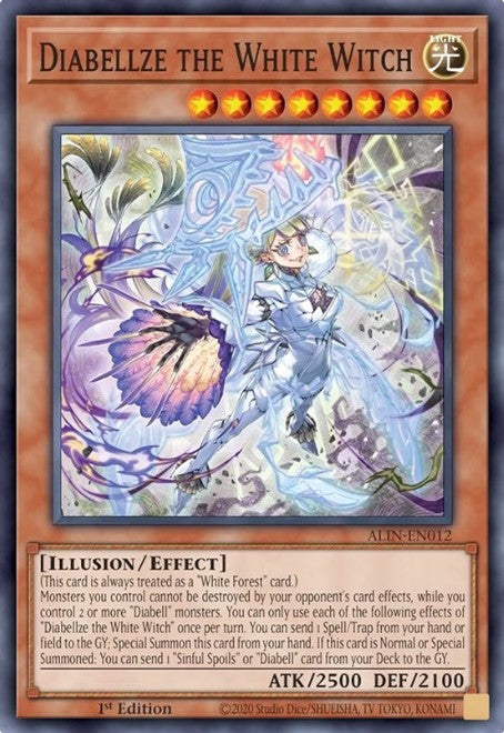 Diabellze the White Witch - ALIN-EN012 - 1st Edition - Super Rare ...