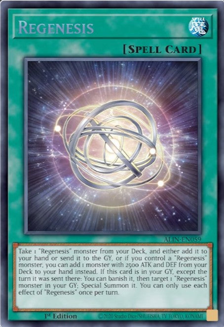 Regenesis - ALIN-EN059 - 1st Edition - Secret Rare – Teroy's Cards