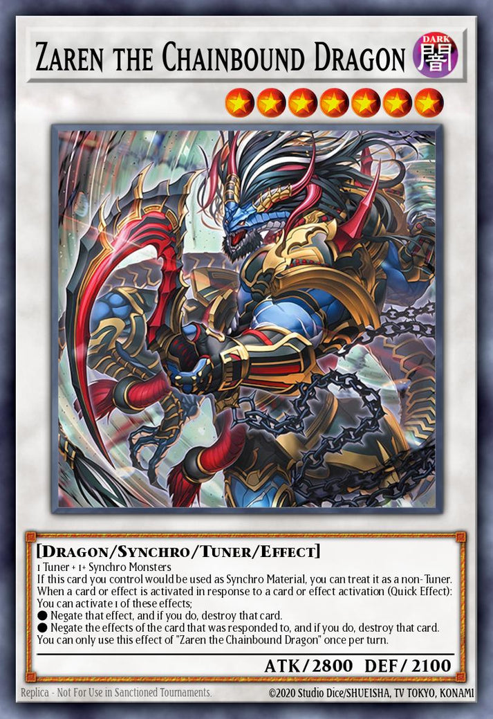 Zalen the Shackled Dragon - BPRO-EN042 - 1st Edition - Super Rare ...