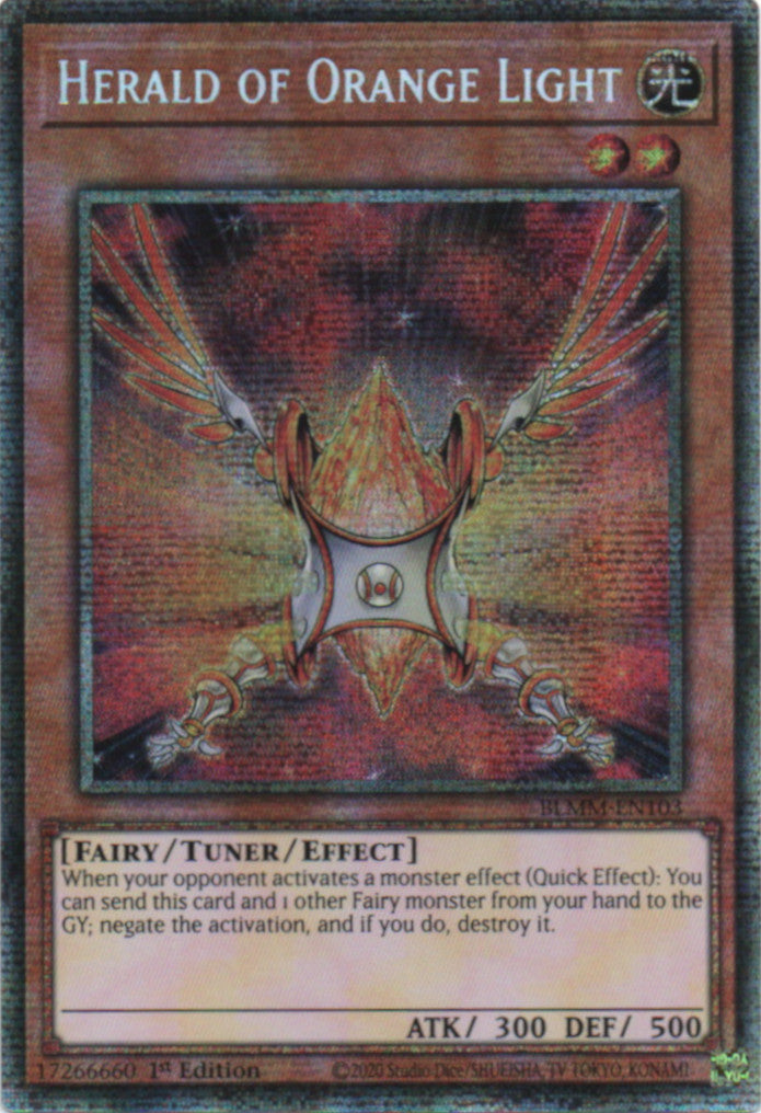 Herald of Orange Light - BLMM-EN103 - 1st Edition - Starlight Rare ...
