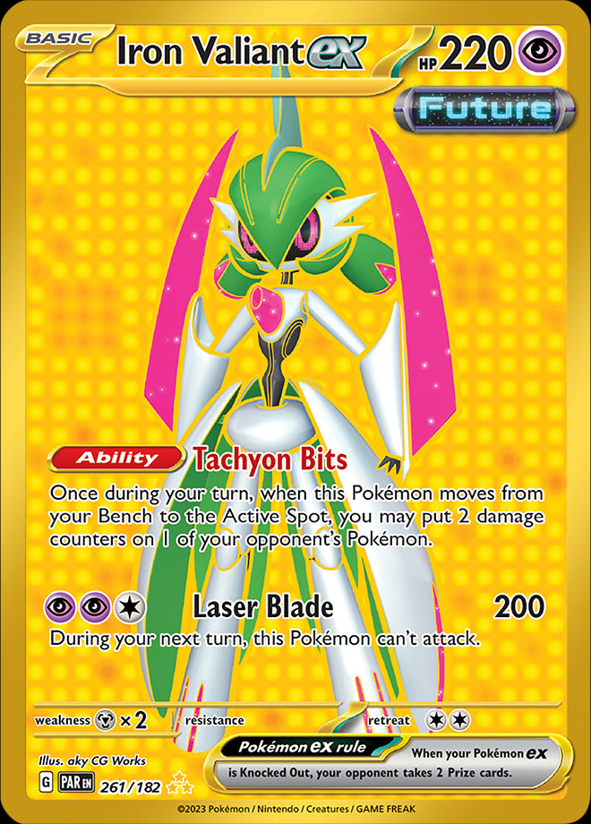 Iron Valiant ex - Paradox Rift - 261/182 - Hyper Rare – Teroy's Cards